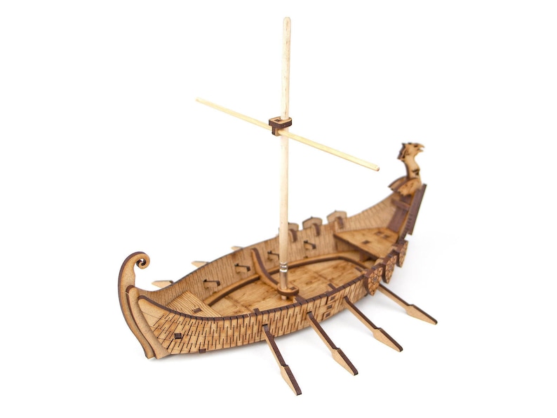 Drakkar Longship Dnd Terrain, 28mm Scale for Dungeons & Dragons, Savage ...