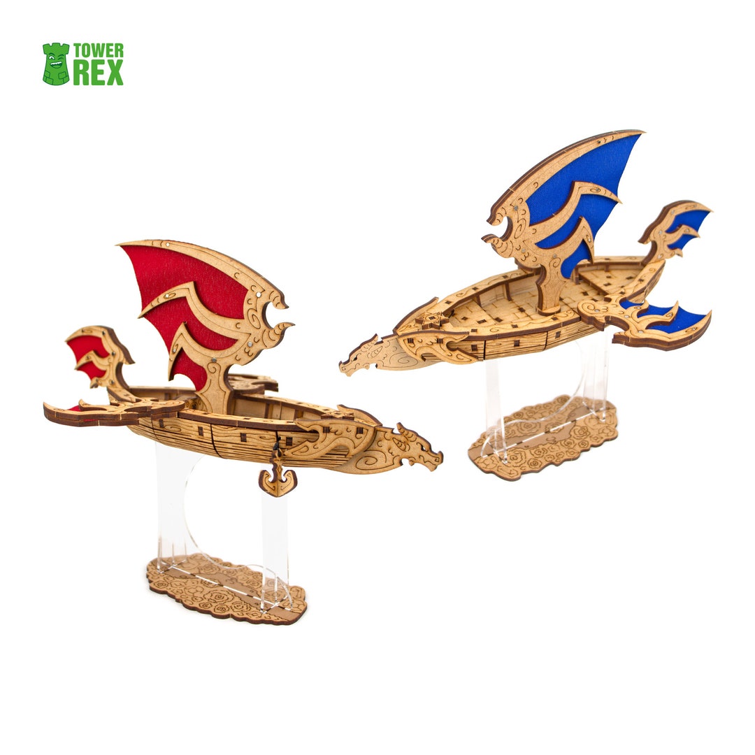 Flying Boat Terrain, Spelljammer Dnd, Pathfinder, 28mm Terrain ...