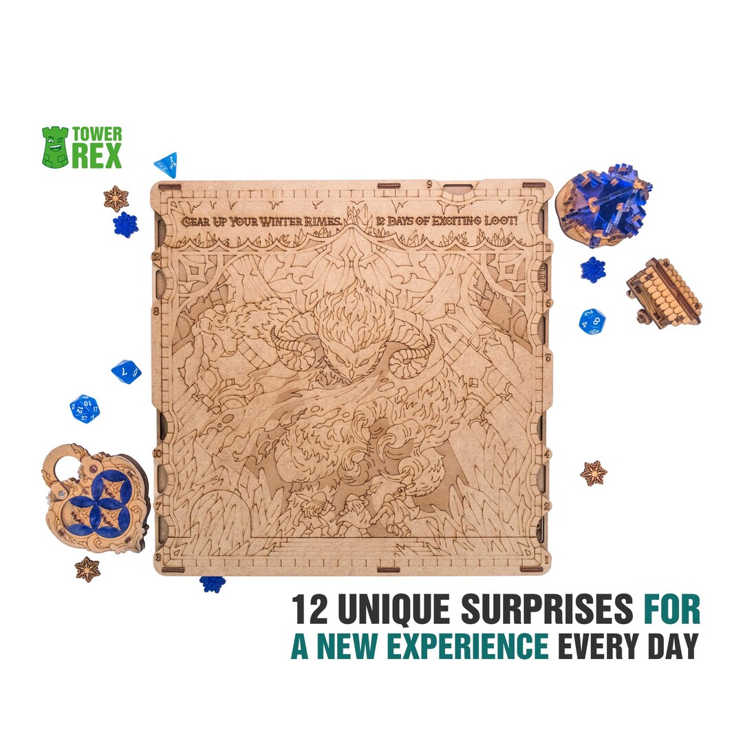 Advent Calendar With RPG Accessories, 12 Days Countdown Mystery Box ...