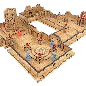 Cult's Lair Set, Wargaming Terrain, Pathfinder, Dnd, TTRPG 28mm Terrain ...