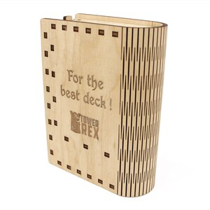 Elemental Card Deck Box, MTG Card Storage, Custom Deck Box, Wooden Deck ...