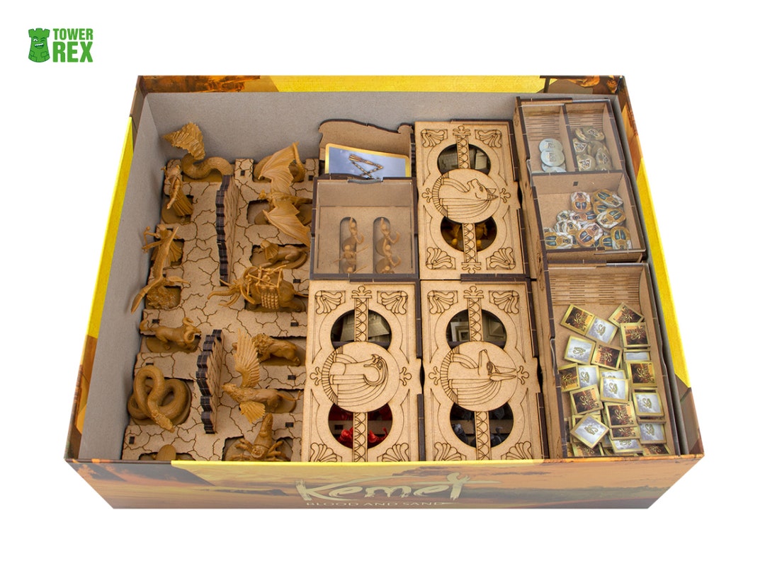 Organizer for Kemet + Expansion 2nd Ed, Insert for Kemet Board Game ...