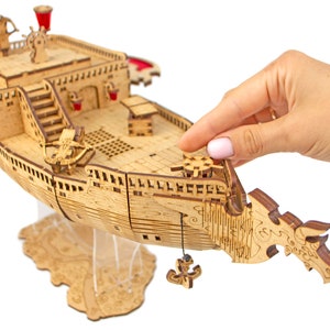 Flying Ship Terrain, Spelljammer Dnd, Pathfinder, 28mm Terrain TTRPG ...