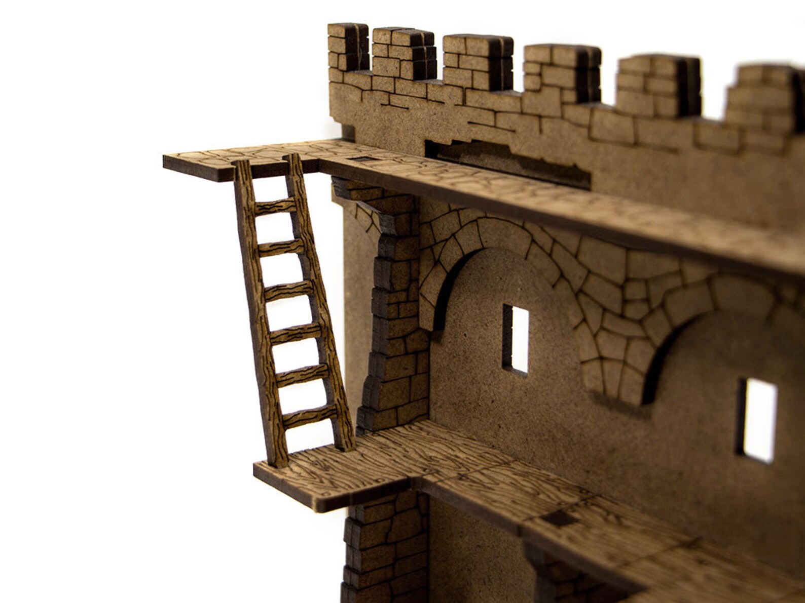 Fortress Wall With Stairs Fantasy Terrain 28mm Scale - Etsy