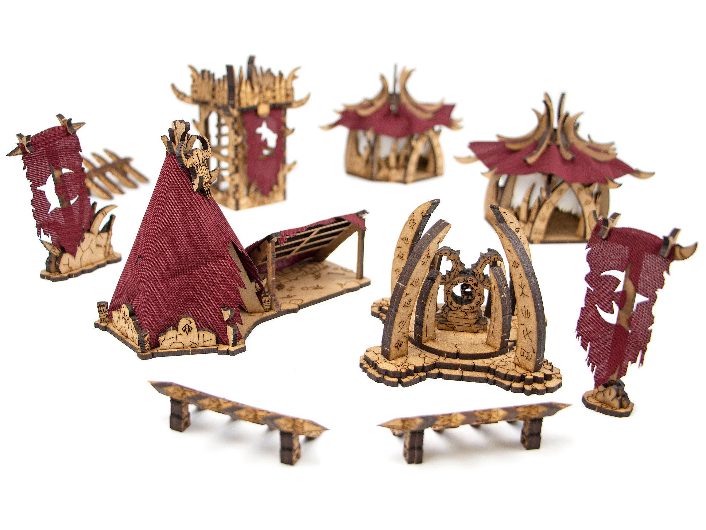 Shaman's Tent Terrain, Dnd, Pathfinder, Frostgrave, TTRPG 28mm Terrain ...