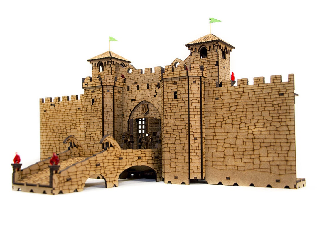 Big Gate Complex, Fantasy Terrain, 28mm Terrain Scale, Dungeon Terrain ...