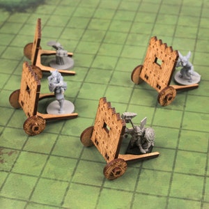 Siege Engines Set Terrain Dnd Pathfinder Frostgrave TTRPG - Etsy