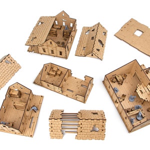 Fisher's Hamlet Terrain Set, Wargaming Terrain, Pathfinder, Dnd, TTRPG ...