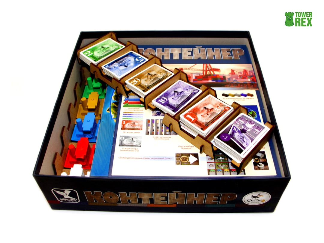 Container Base Game Organizer, Insert for Container Board Game ...