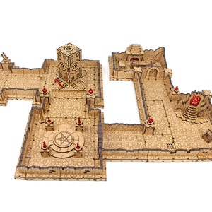 Cult's Lair Set, Wargaming Terrain, Pathfinder, Dnd, TTRPG 28mm Terrain ...