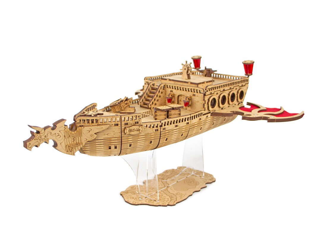 Flying Ship Terrain Spelljammer Dnd Pathfinder Frostgrave - Etsy