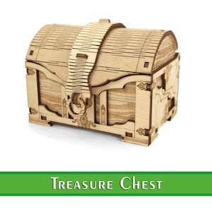 Card Holder Treasure Chest Boardgame Gift Lasercut | Etsy