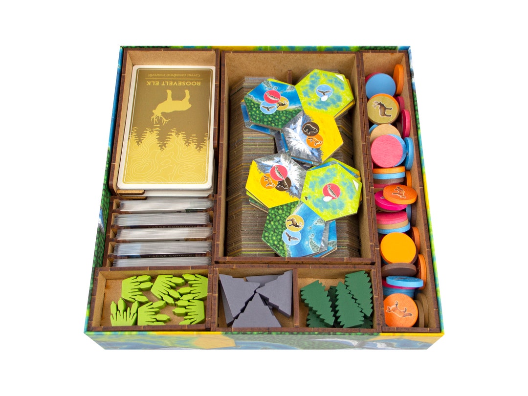 Cascadia Expansion Organizer, Insert for Cascadia Board Game and ...