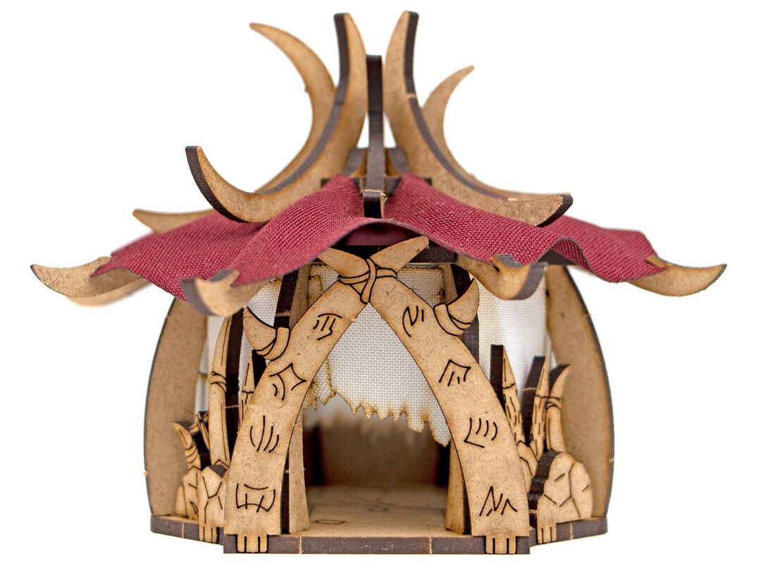 Barbarian D and D 28mm Terrain, Orc Hut Dnd Terrain, Viking House ...