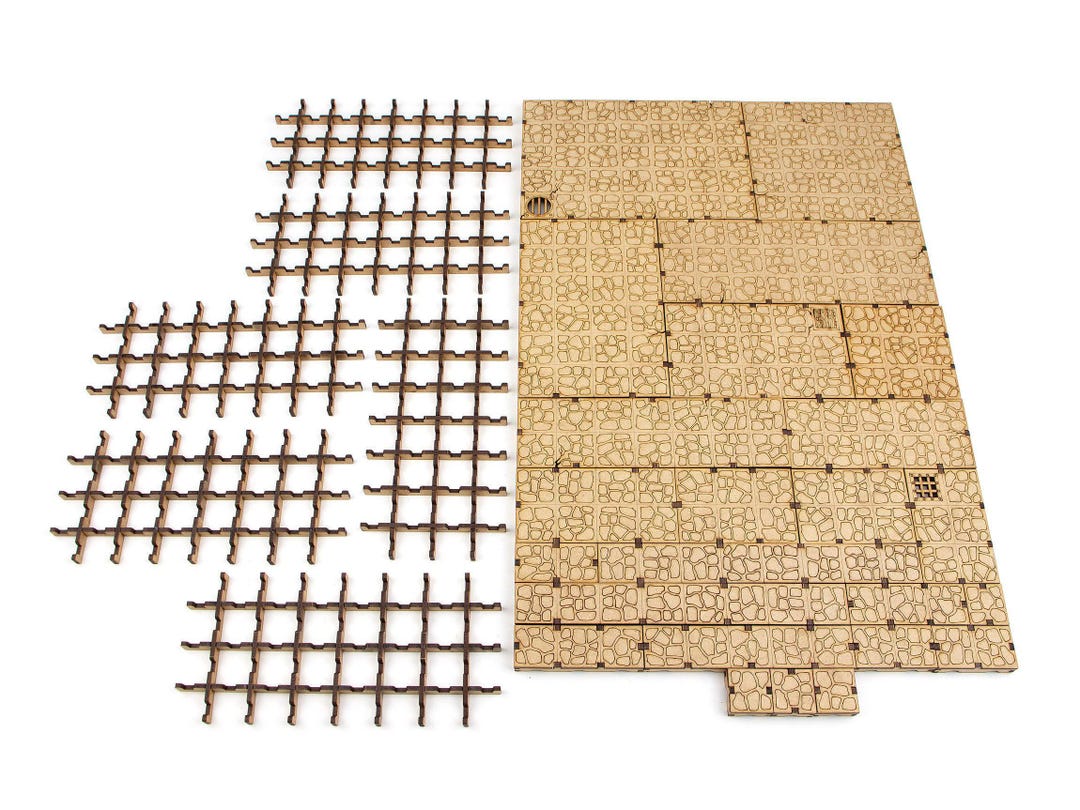 Floor Set Dnd Terrain for 28mm Scale Miniatures, Dungeons and Dragons ...