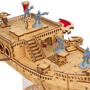 Flying Ship Terrain, Spelljammer Dnd, Pathfinder, 28mm Terrain TTRPG ...