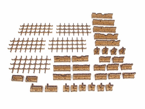 Wall Set for Deep Dark Dungeons Terrain - Etsy