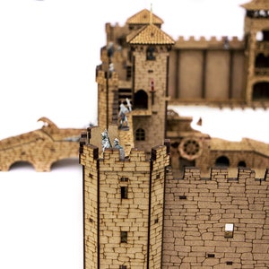 Fortress Dnd Terrain, Modular 28mm Scale Miniature HDF Terrain for ...