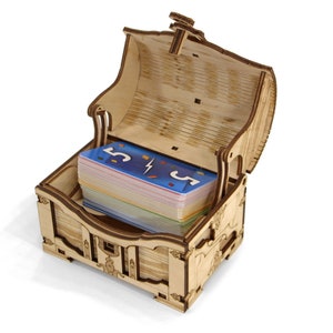 Card Holder Treasure Chest, Boardgame Gift, Lasercut Treasure Box ...