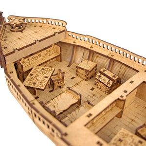 Flying Ship Terrain, Spelljammer Dnd 28mm Terrain, Dungeons and Dragons ...