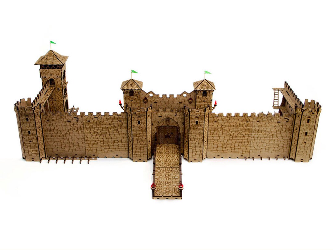 Fortress Dnd Terrain, Modular 28mm Scale Miniature for Dungeons ...
