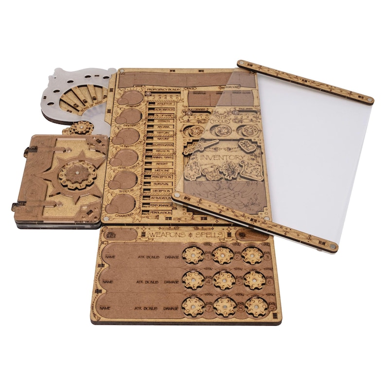 Character Sheet Tracker, Spell Slot Counter, Life Counters for DND 5e ...