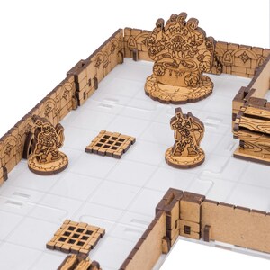 Dungeon Walls and Tiles, Dnd Terrain, Modular Catacombs, 28 Mm Scale ...