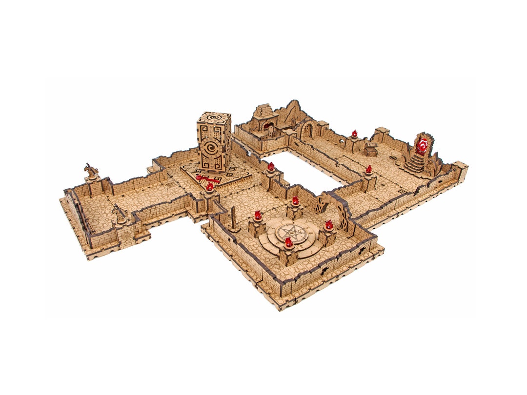 Cult's Lair Set, Wargaming Terrain, Pathfinder, Dnd, TTRPG 28mm Terrain ...