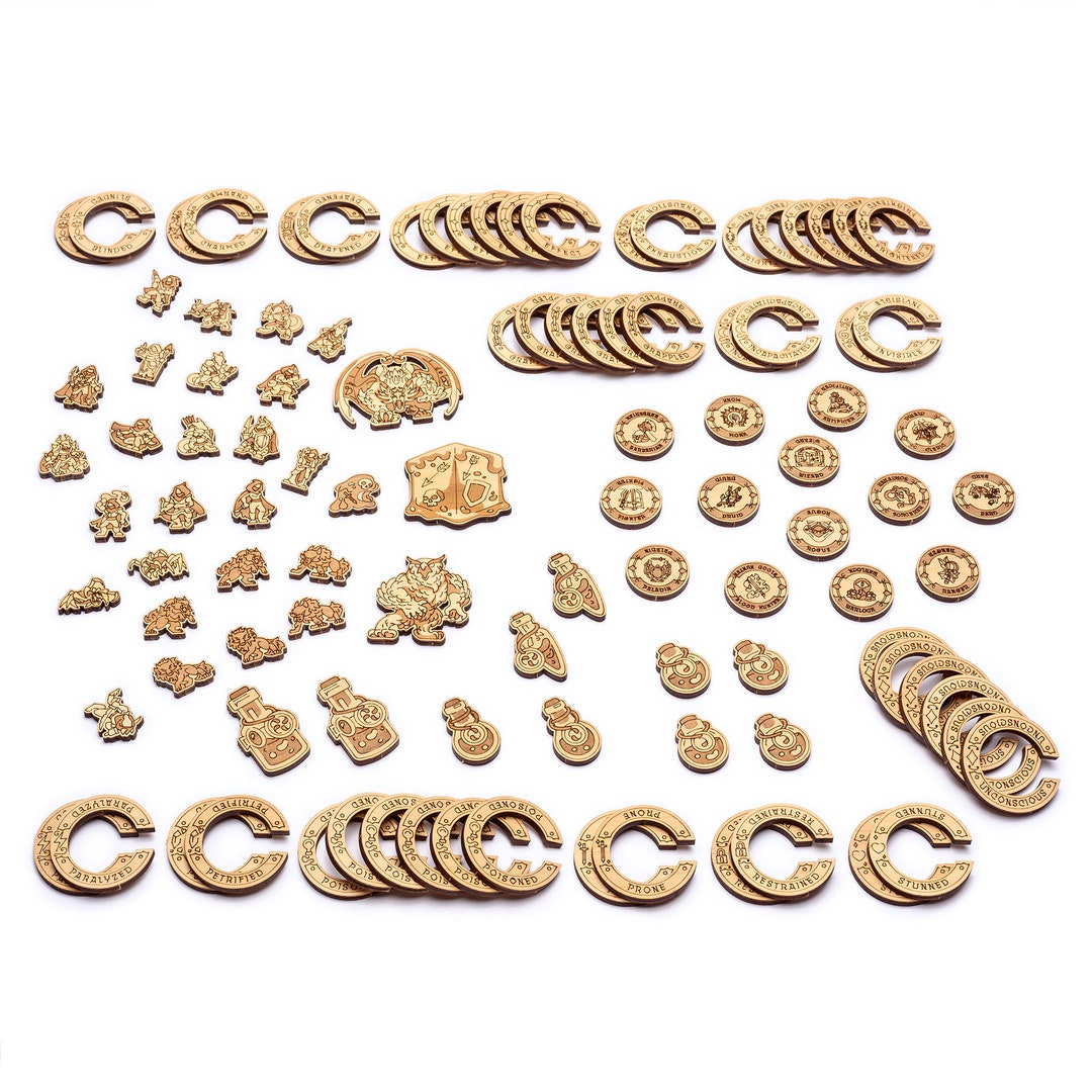 Dnd Miniature Tokens Starter Set, Monster Tokens, Character Tokens ...
