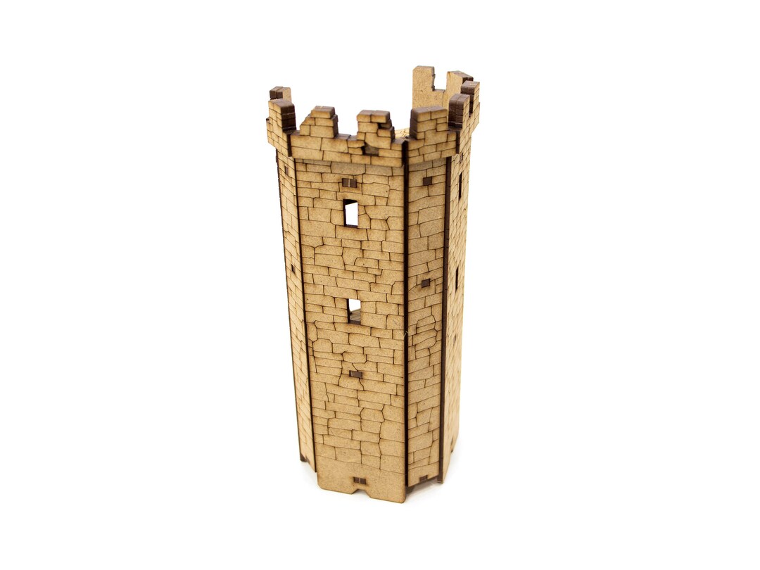 Corner Tower, Fantasy Terrain, 28mm Terrain, Castle Terrain, Dungeon ...