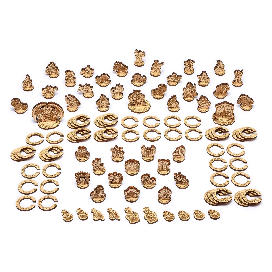 Deluxe Dnd Miniature Tokens, Monster Tokens, Character + Heal Potion ...