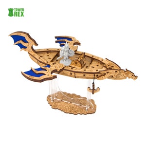 Flying Boat Terrain, Spelljammer Dnd, Pathfinder, 28mm Terrain ...