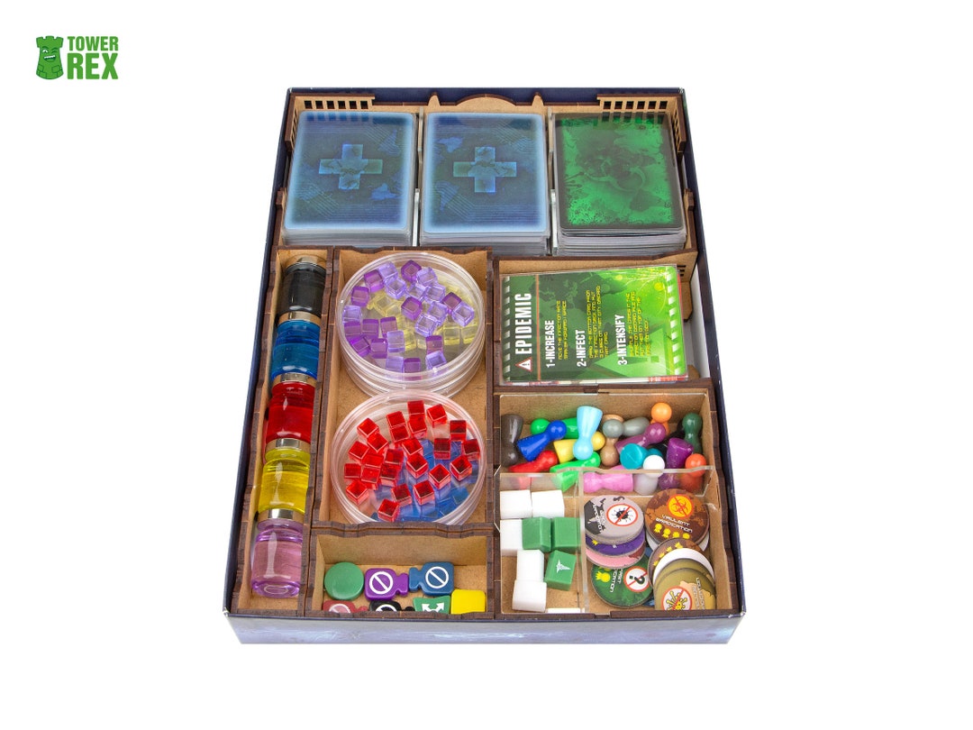 Pandemic All-in Organizer, Insert for Pandemic Board Game & Token ...
