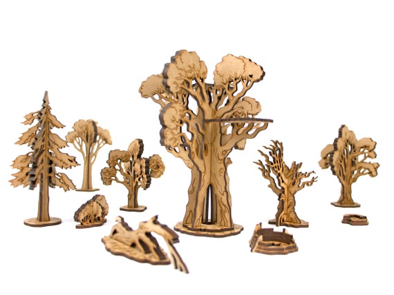 Mystery Forest Fantasy Terrain 28mm Scale Dungeon - Etsy