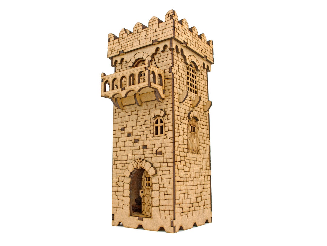 Guard's Tower Dnd Terrain, 28mm Scale Miniature Fantasy Terrain for ...
