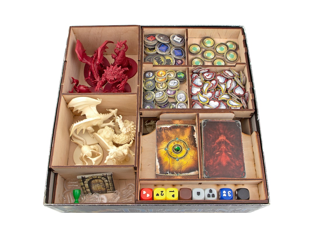 Descent 2nd Ed Organizer, Insert for Descent Board Game, Descent 2nd ...