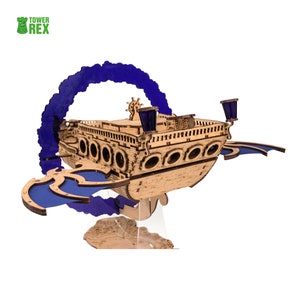 Flying Ship Terrain, Spelljammer Dnd, Pathfinder, 28mm Terrain TTRPG ...