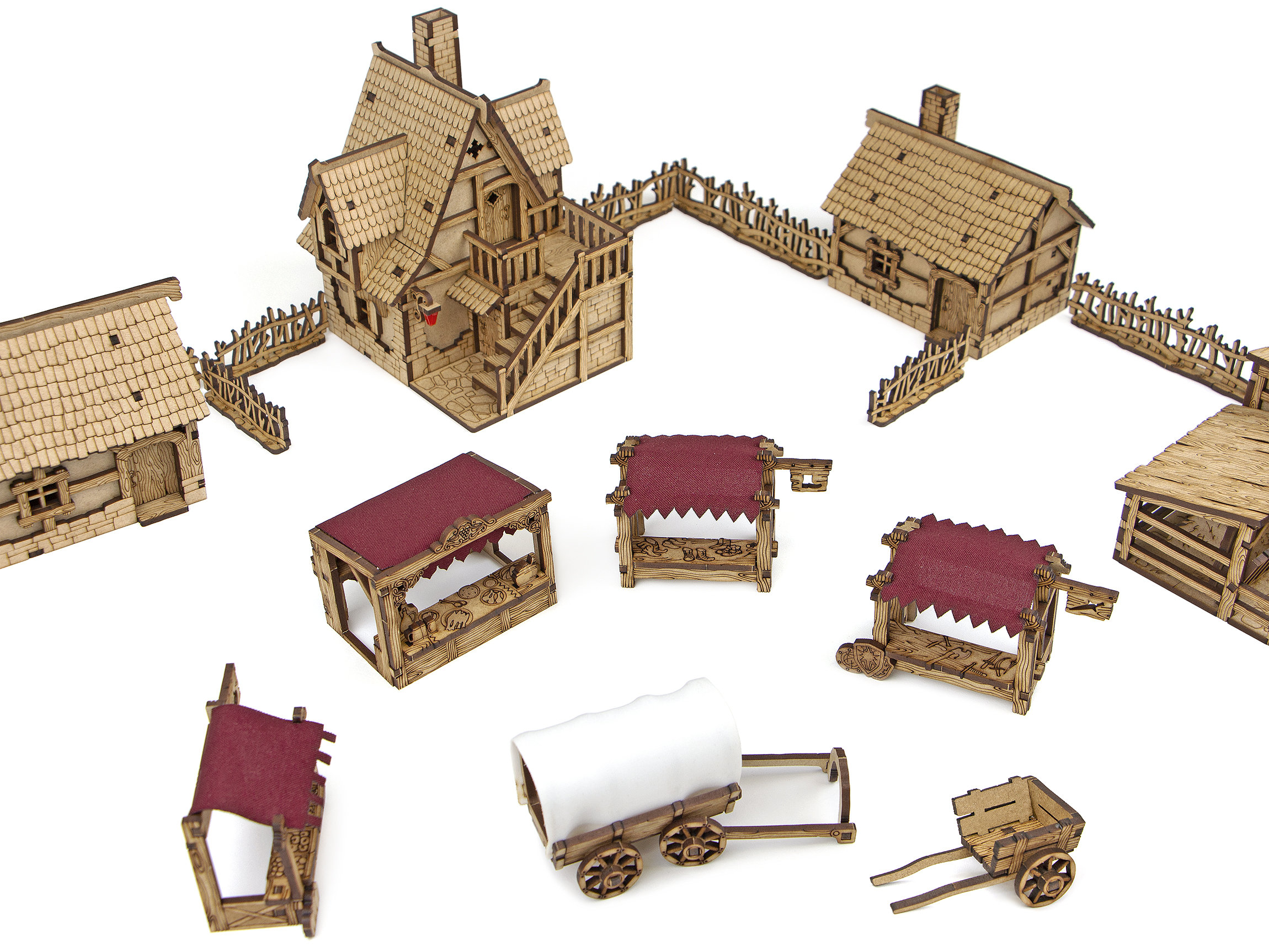 The Village Modular MDF/HDF Terrain Set 28mm Scale - Etsy