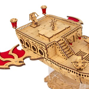 Flying Ship Terrain, Spelljammer Dnd, Pathfinder, 28mm Terrain TTRPG ...