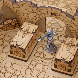 Dark Crypt, Fantasy Terrain, 28mm Terrain, Dungeon Terrain, RPG ...
