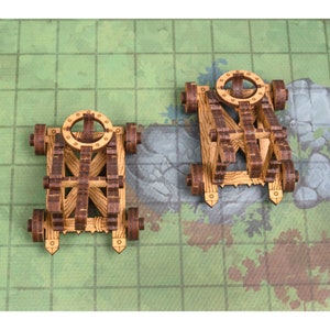 Siege Engines Set Terrain, Dnd, Pathfinder, Frostgrave, TTRPG, 28mm ...