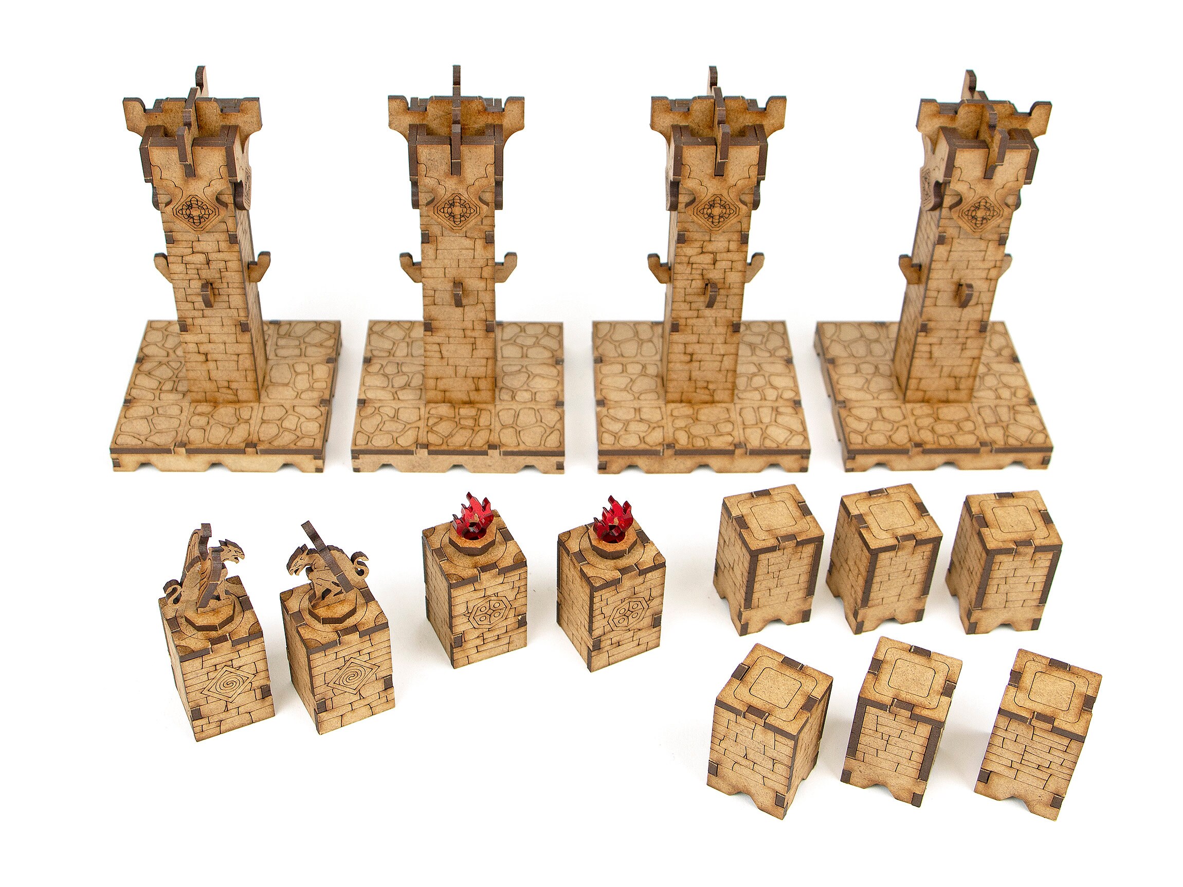 Great Floor & Wall Set for Deep Dark Dungeons Terrain, 28mm Terrain ...