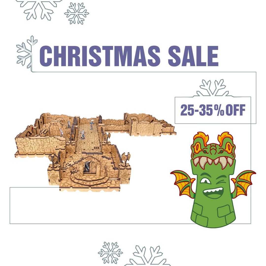 Ancient Crypt Terrain Set, Wargaming Terrain, Pathfinder, Dnd, TTRPG ...