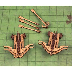 Siege Engines Set Terrain, Dnd, Pathfinder, Frostgrave, TTRPG, 28mm ...