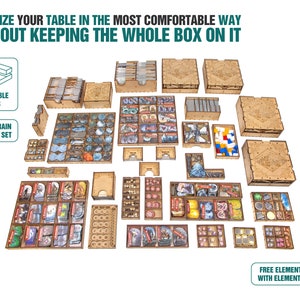 Organizer for Frosthaven + 4 X Dashboards Bundle, Storage Insert ...