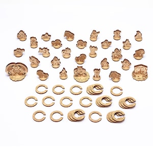 Deluxe Dnd Miniature Tokens, Monster Tokens, Character + Heal Potion ...