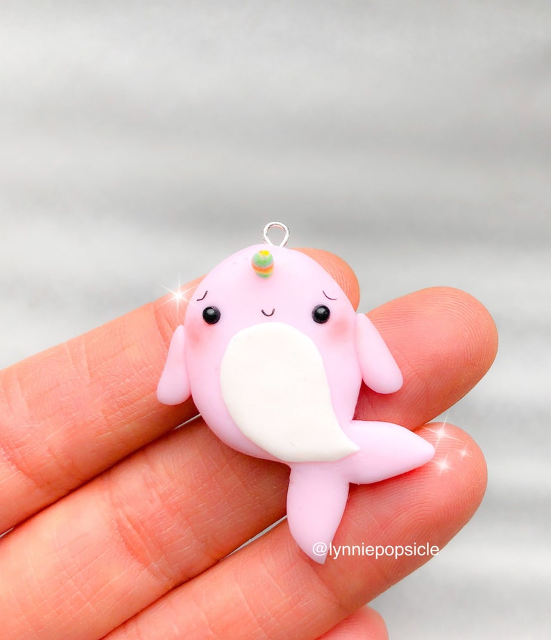 Kawaii Narwhal Charm Narwhal Gifts Cute Narwhal Polymer - Etsy