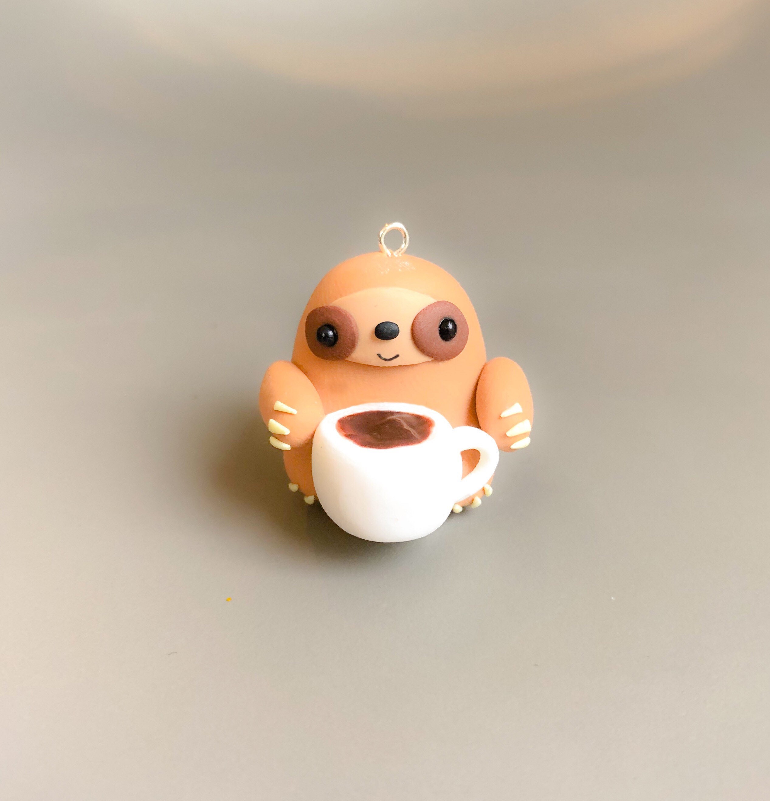 Cute Sloth Charm Kawaii Sloth Polymer Clay Charms Sloth | Etsy