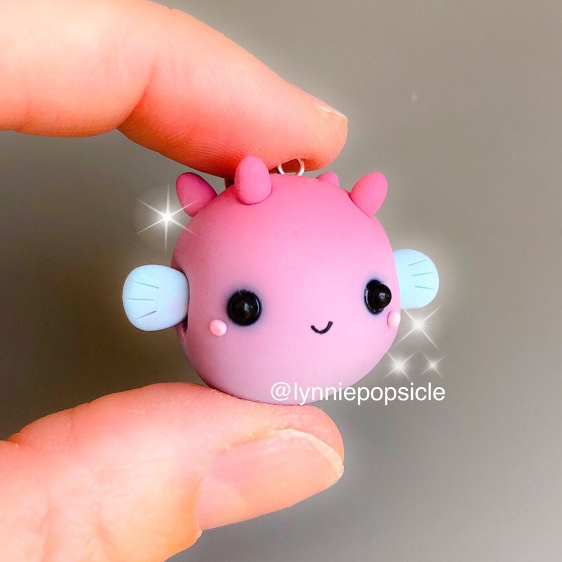 Kawaii Puffer Fish Charm Pufferfish Charm Polymer Clay - Etsy