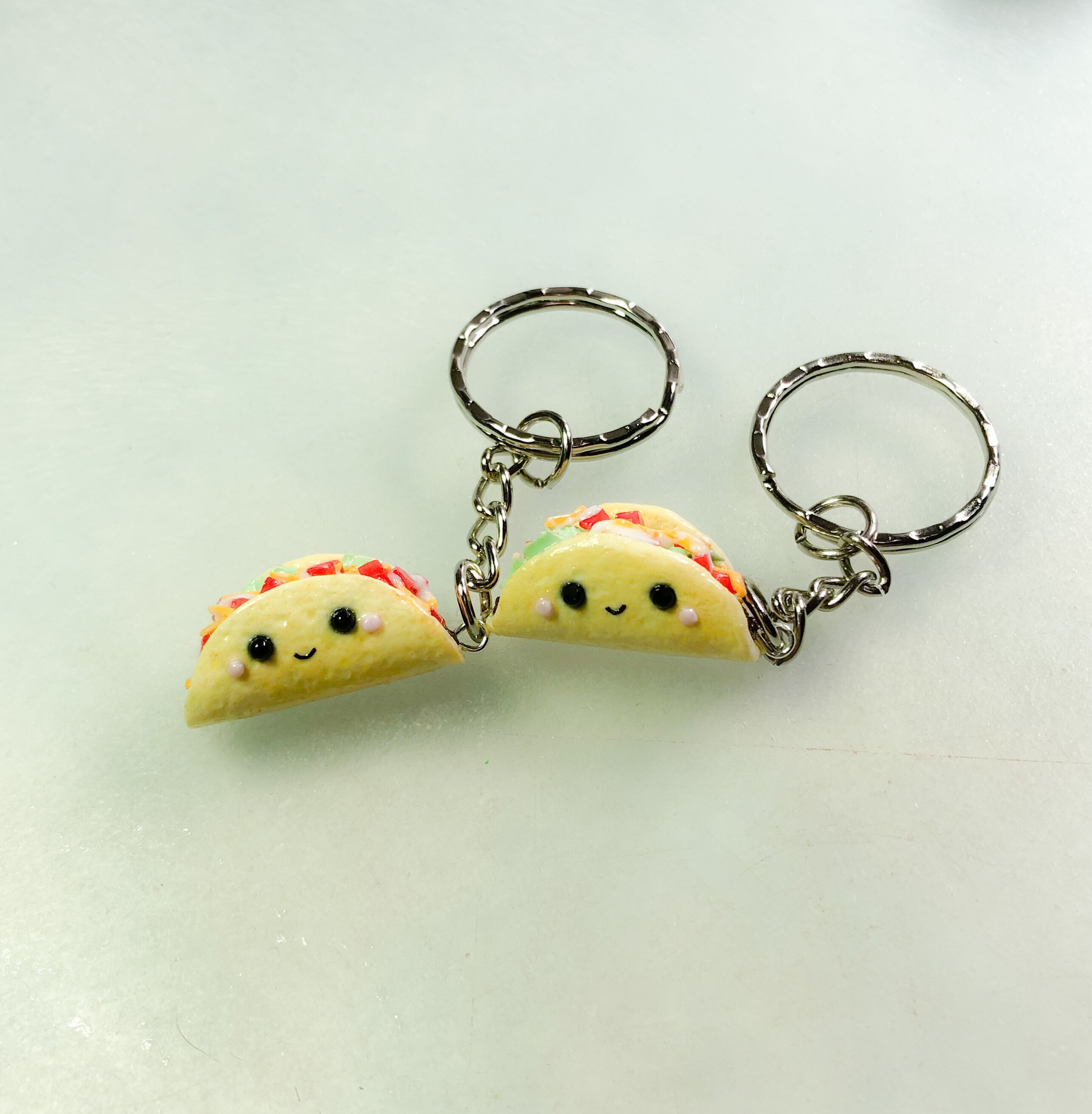 Kawaii Taco Charms Taco Keyring Taco Necklace Taco Stitch | Etsy